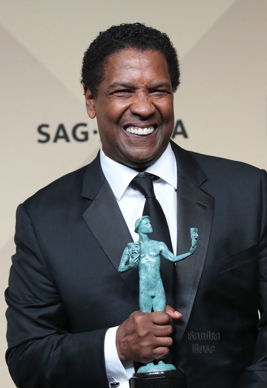 Denzel Washington at 2017 SAG Awards | Sandra Rose