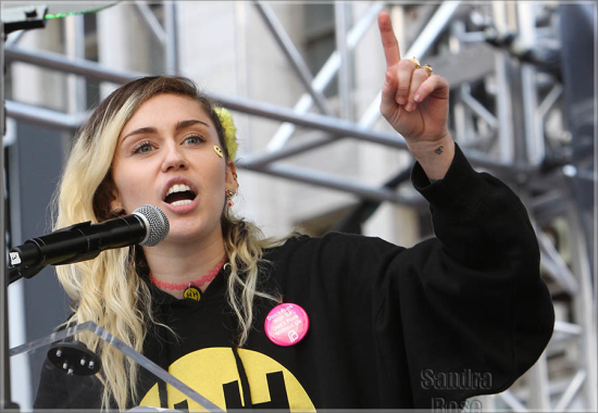 PICS: Stars Attend Women’s March In Los Angeles
