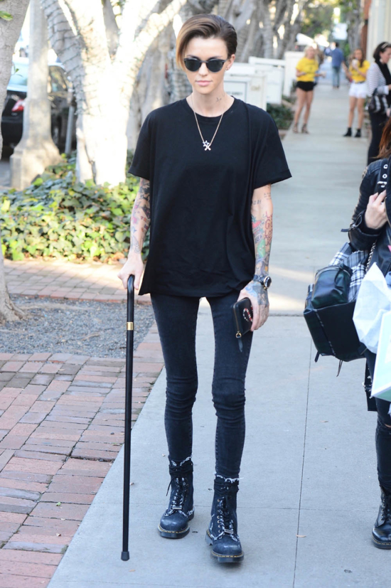 West Hollywood, CA – Aussie actress Ruby Rose gets acne treatment at ...
