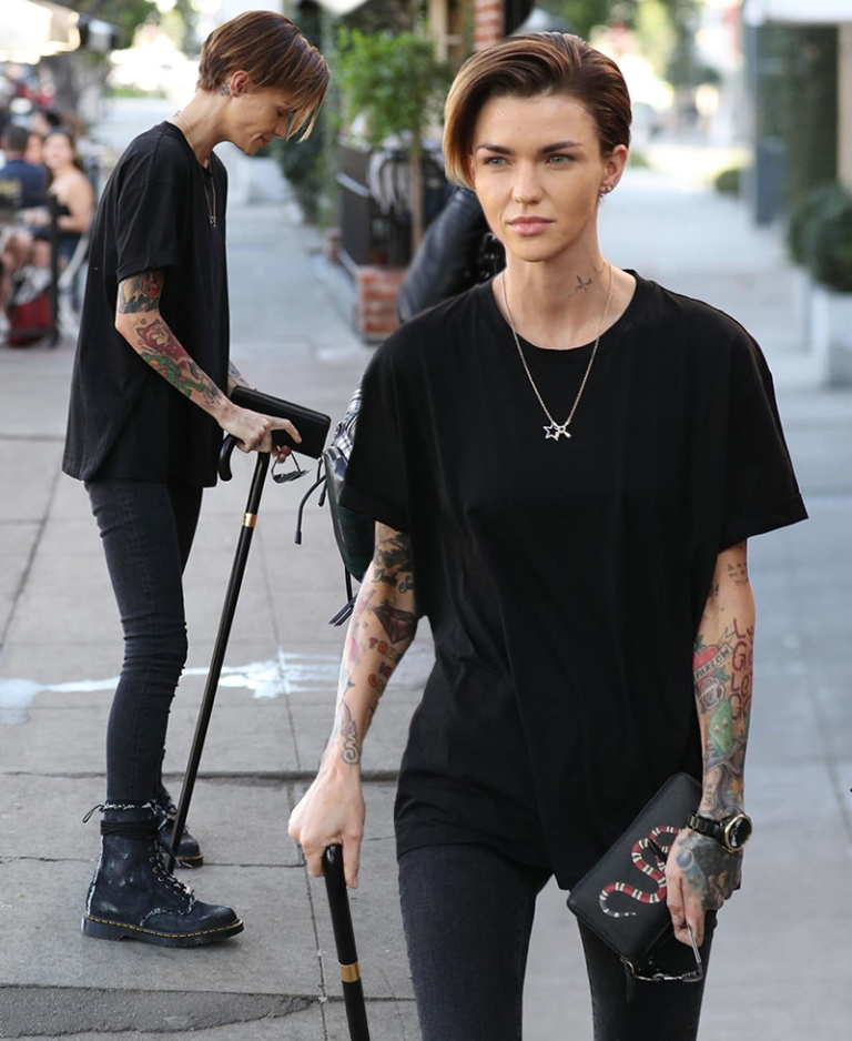 PICS: Ruby Rose back on her feet following back surgery – Sandra Rose