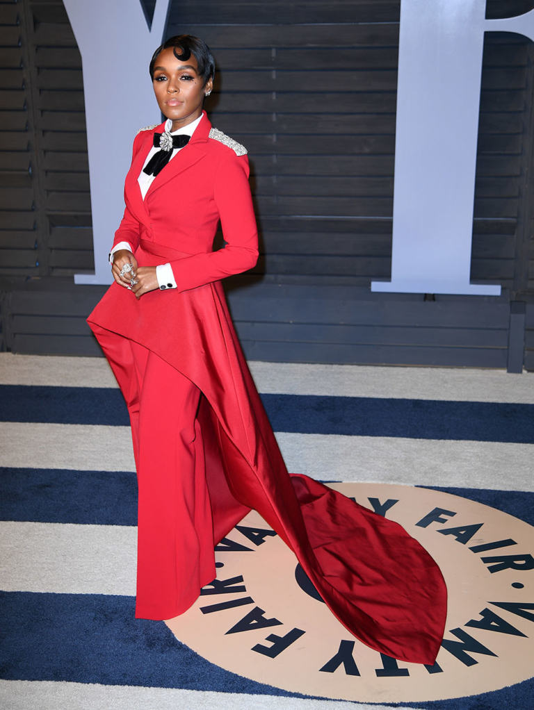Janelle Monae at 2018 Vanity Fair Oscar Party | Sandra Rose