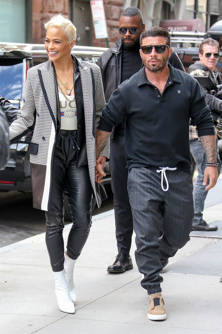 Paula Patton and new boyfriend Zachary Quittman leave the AOL Build ...