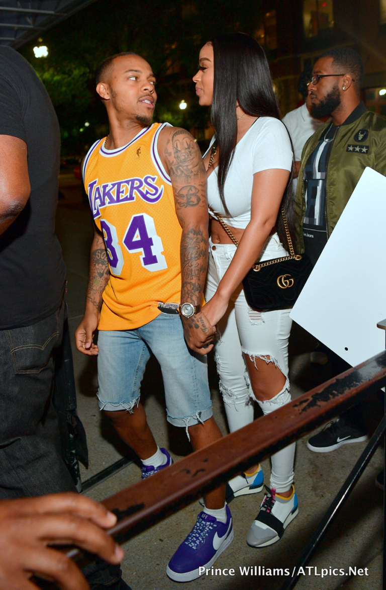 Shad Moss and girlfriend Kiyomi at Tongue & Groove in Atlanta.(Photo by ...