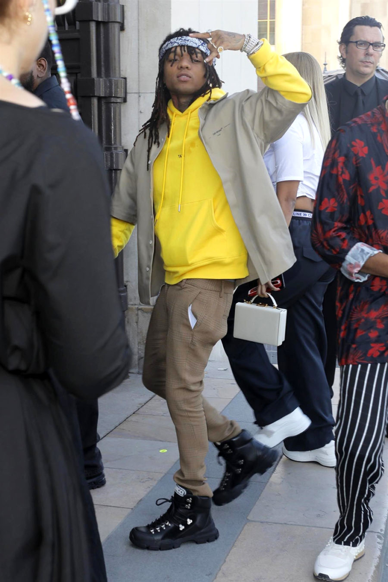 Rapper Playboi Carti arrive at the Off-White Menswear runway show in ...