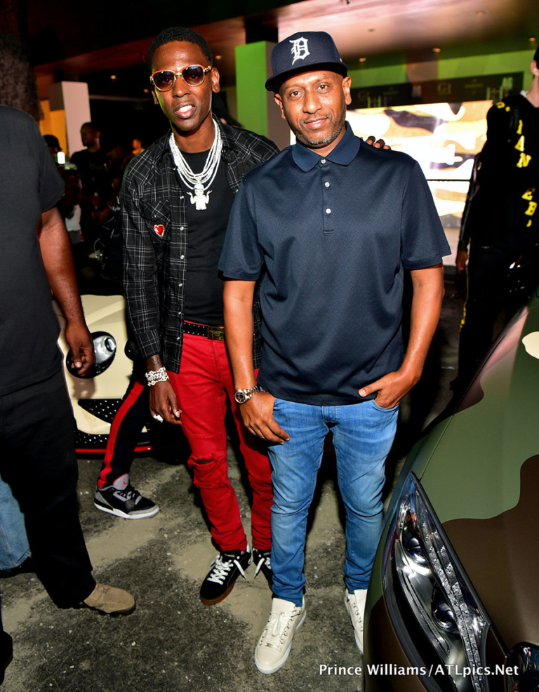 Young Dolph (L) and Alex Gidewon celebrate Dolph’s birthday at Gold ...