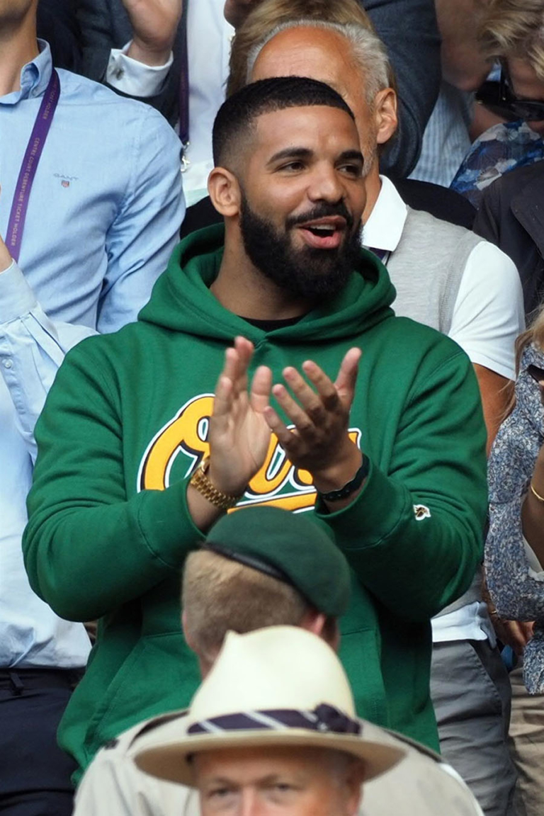 Rapper Drake cheers on his ex-girlfriend Serena Williams during day ...