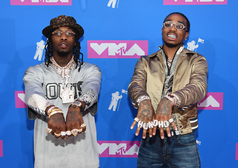 Offset and Quavo of Migos attend the 2018 MTV Video Music Awards at ...