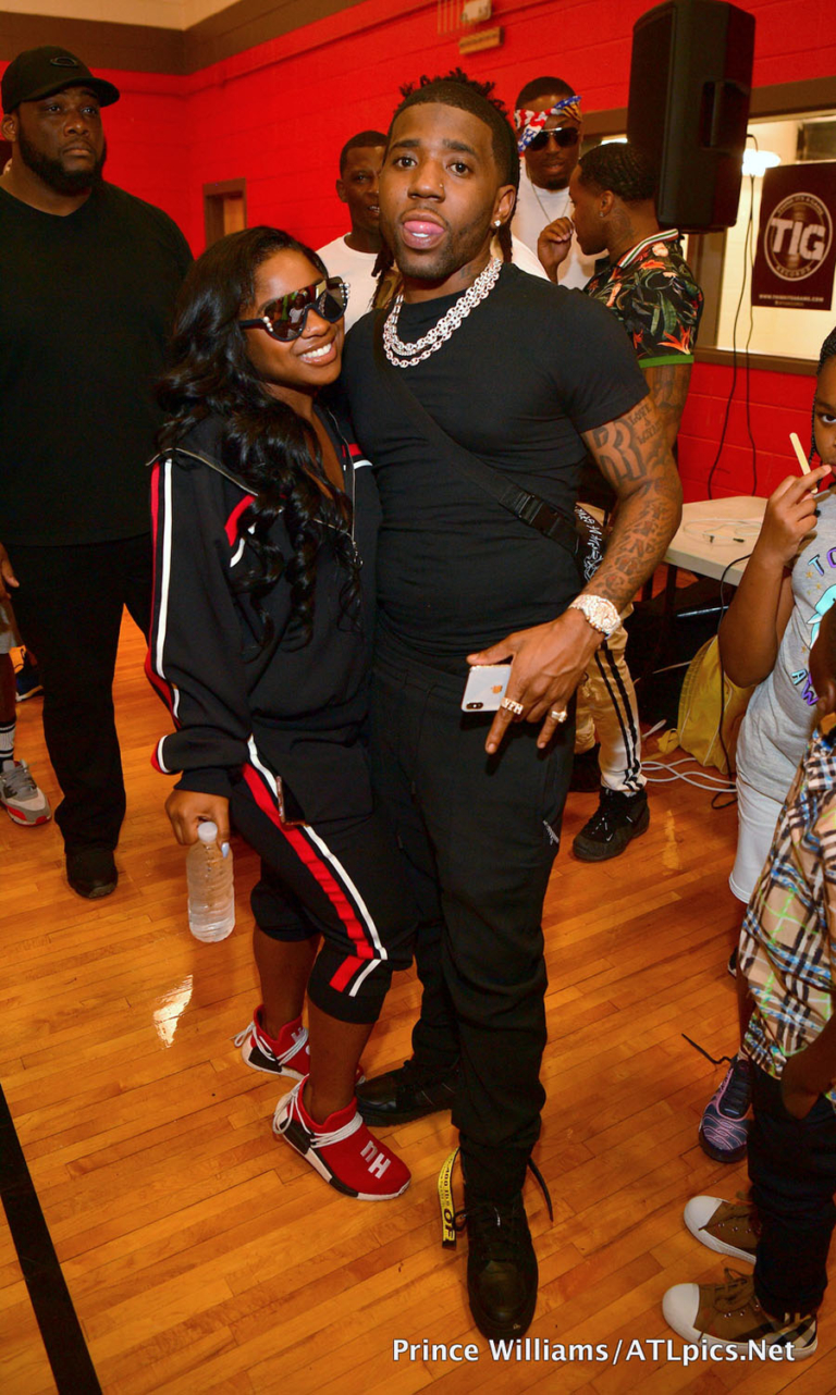 Reginae Carter and YFN Lucci held a back-to-school backpack giveaway ...