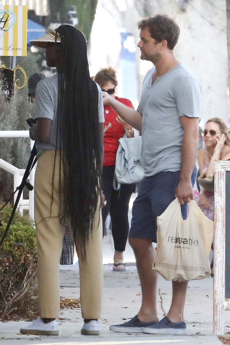Actor Joshua Jackson and his stunning new long-haired girlfriend were ...