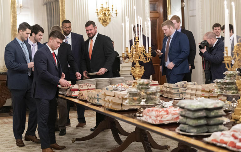 McDonald’s Caters Lunch for Champions Clemson Tigers’ Visit to White ...
