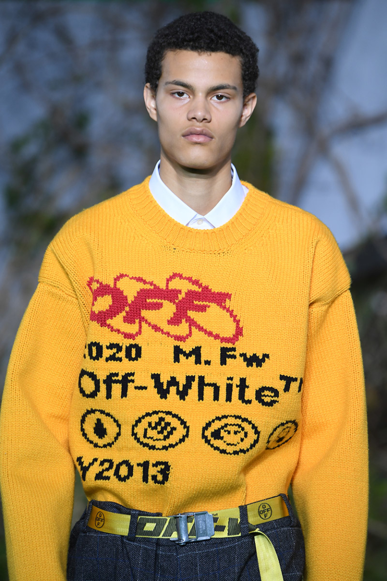 Rapper Playboi Carti walks the runway during Off-White Menswear Fall ...