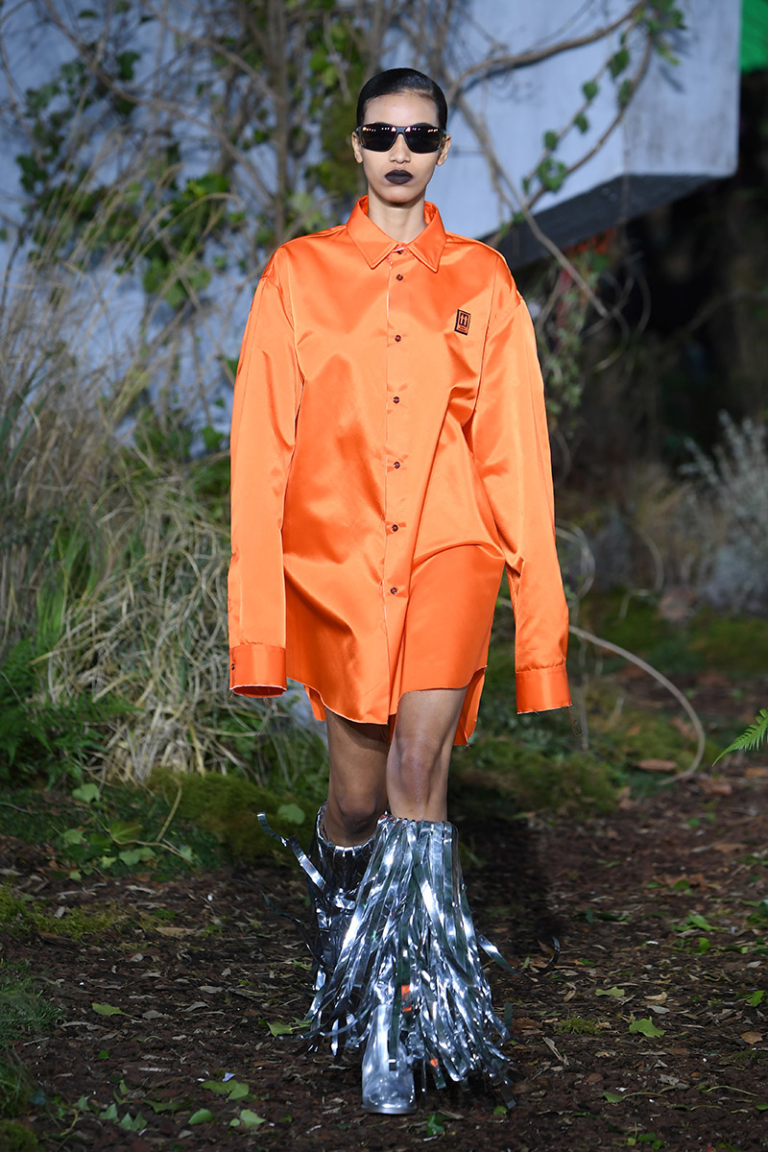 Rapper Playboi Carti walks the runway during Off-White Menswear Fall ...