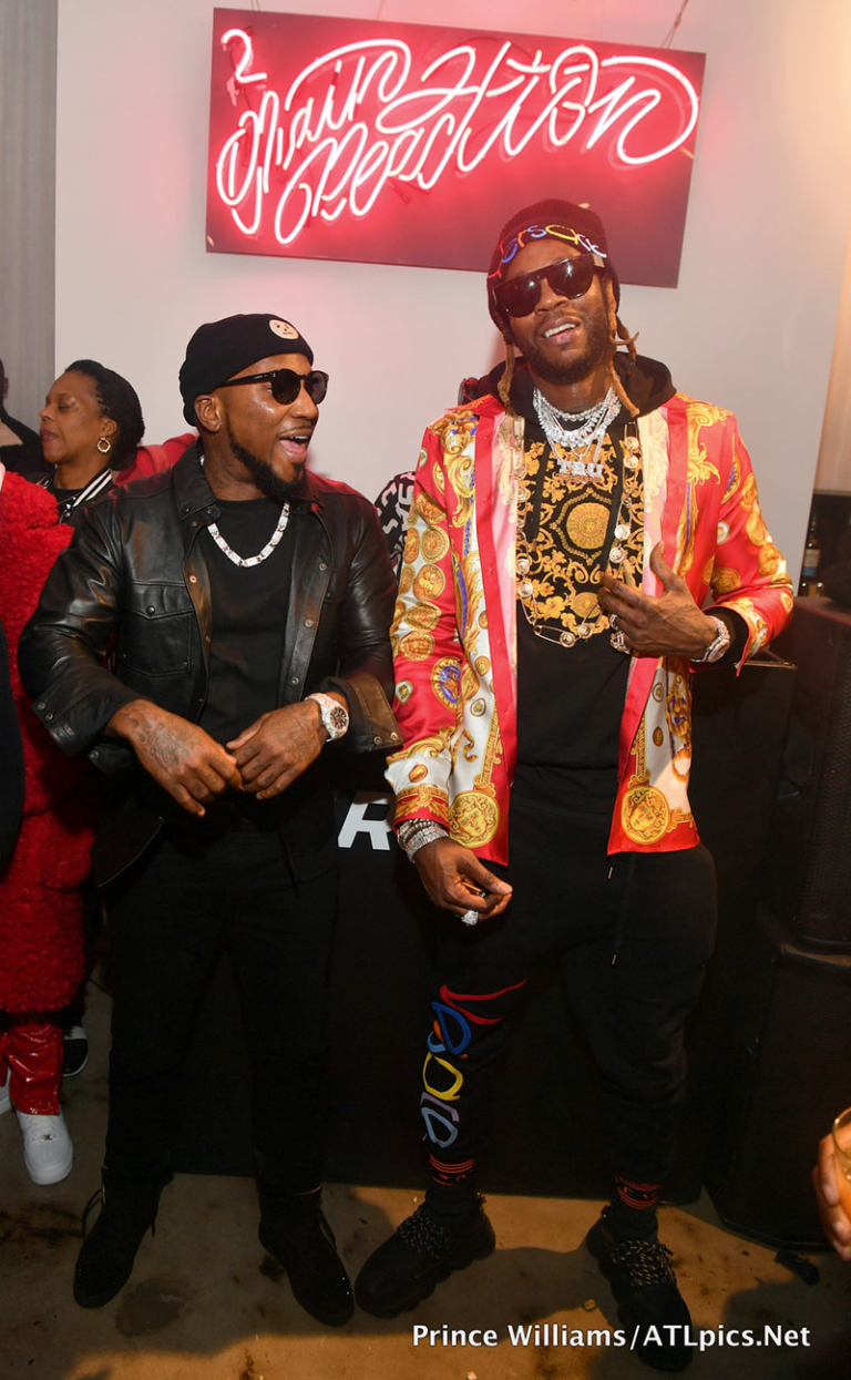 2 Chainz and Jeezy at his launch party for new Versace shoe line at ...