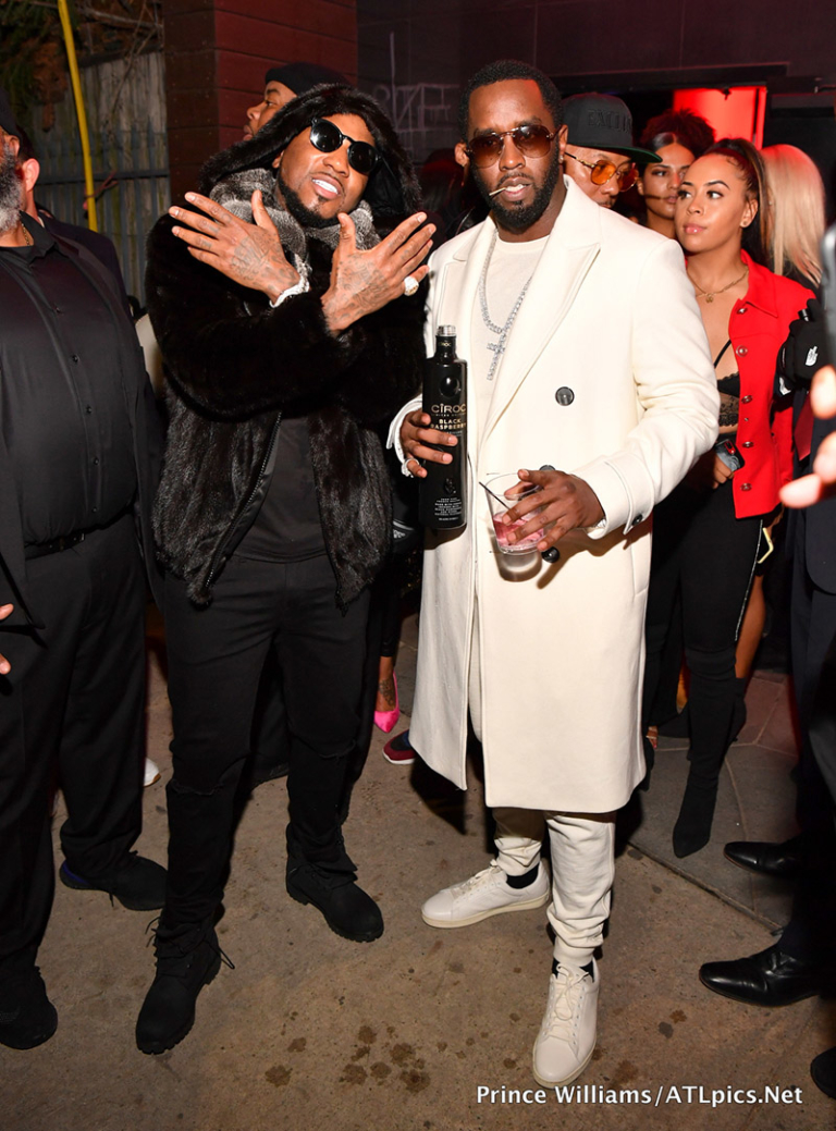 Jeezy (L) and Sean ‘Diddy’ Combs attend the Official Big Game Takeover ...