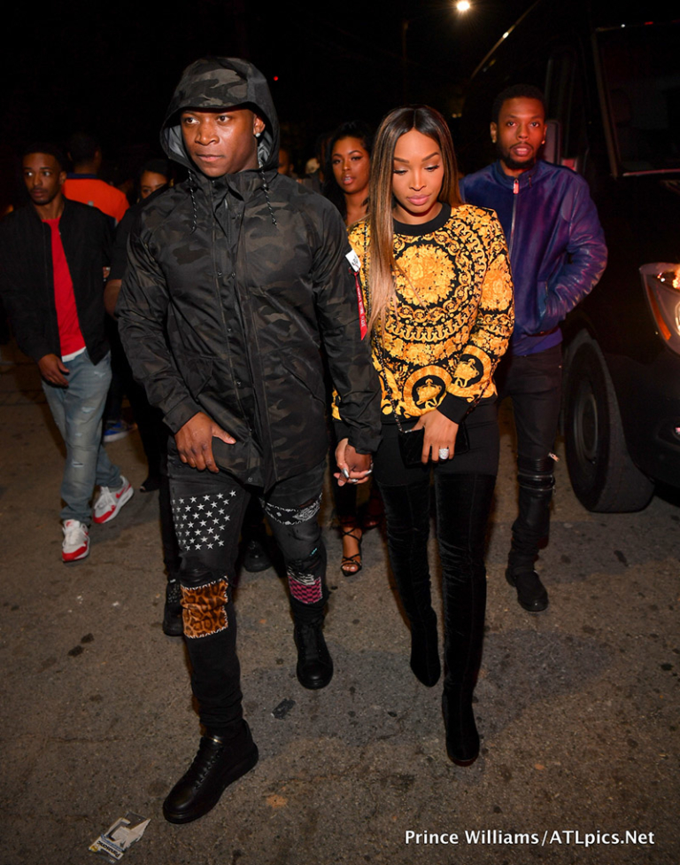 rapper OT Genasis and West Coast socialite Malika Haqq attend the ...
