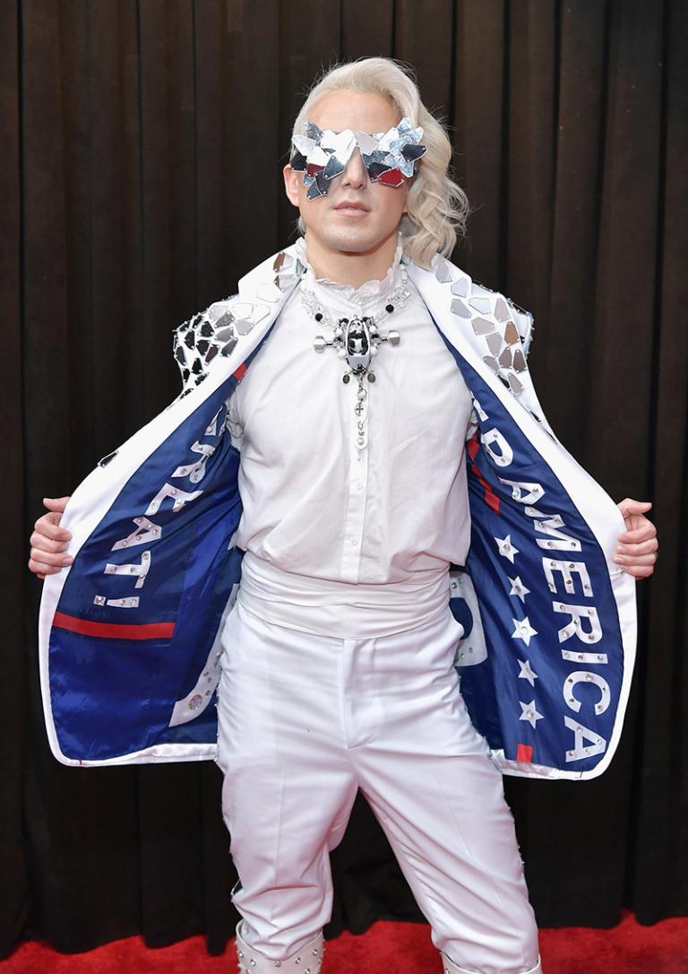 Ricky Rebel attends the 61st Annual GRAMMY Awards at Staples Center on ...