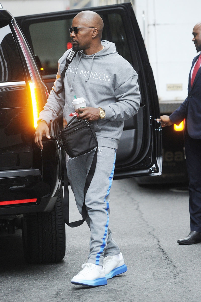 actor Jamie Foxx was spotted out and about during a Tuesday NYC Outing ...