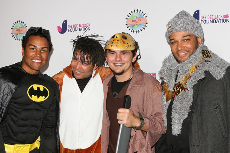 TJ Jackson, Taj Jackson, Prince Jackson and Taryll Jackson attend the ...