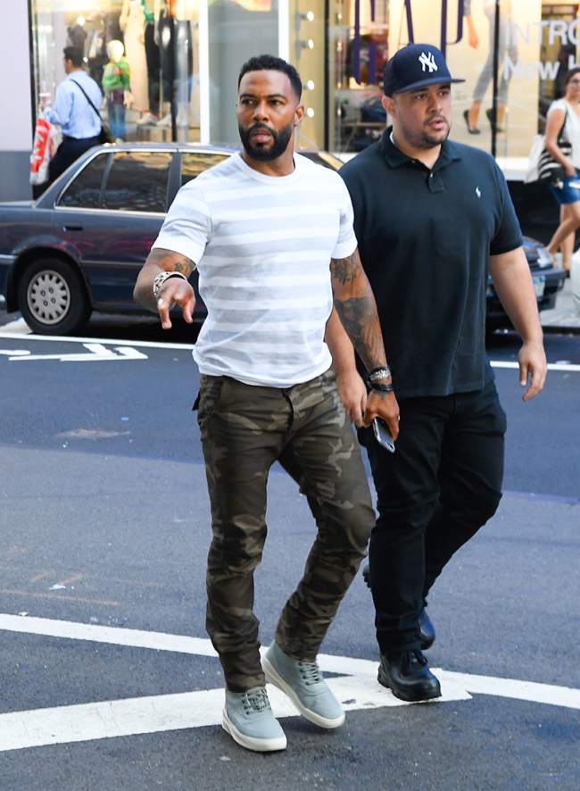 Omari Hardwick is seen outside good morning america on August 20, 2019 ...