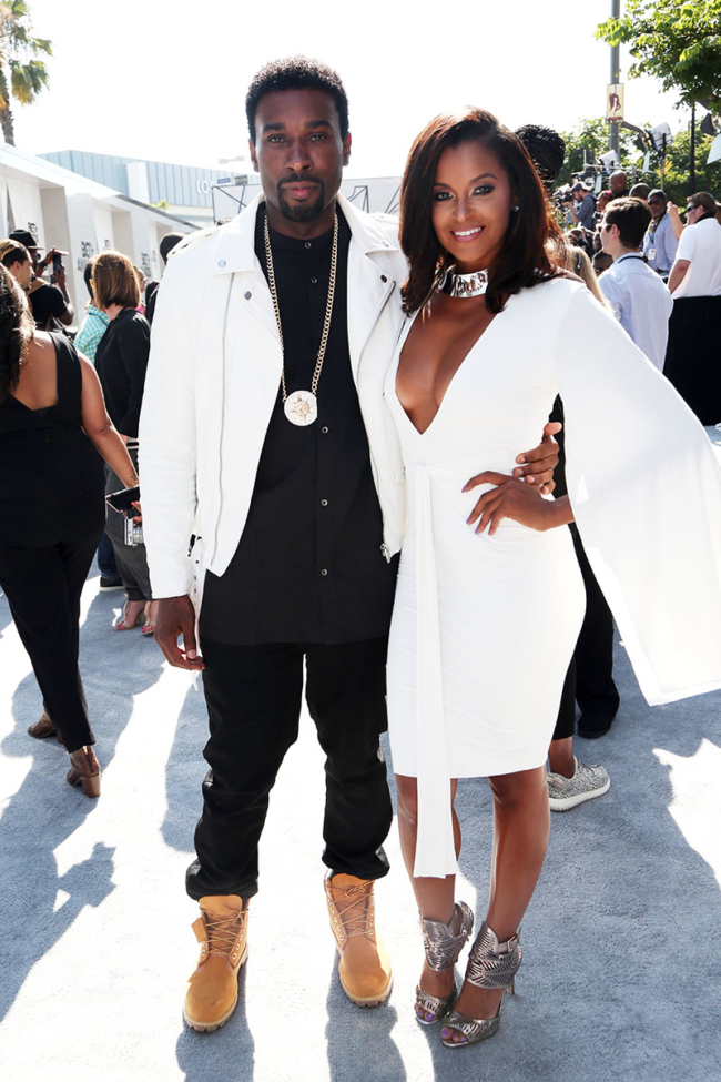 Actor Medina Islam and model Claudia Jordan attend the Nissan red ...