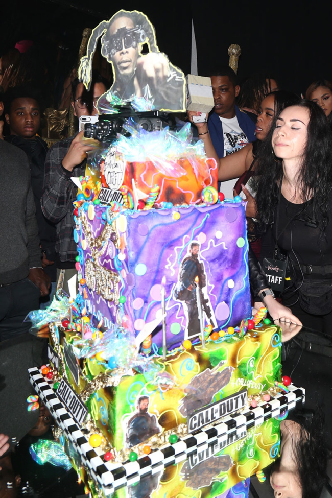 Offset Celebrates his Birthday with celebrity friends and fans in DTLA ...