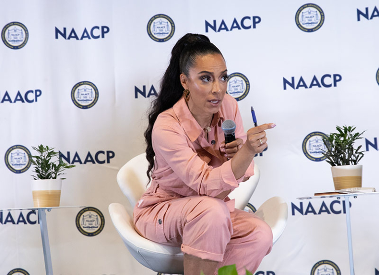 Political strategist & CNN political commentator Angela Rye moderated ...