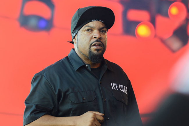 The American rapper and lyricist Ice Cube performs a live concert ...