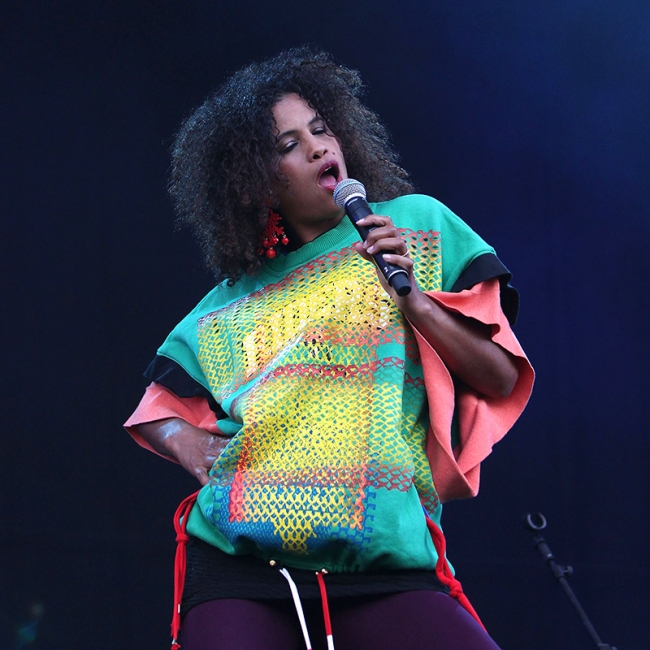 Neneh Cherry performing on the Deer Park Stage on Day 1 of the Big ...