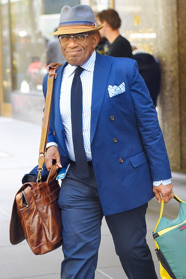 New York, NY — Al Roker is spotted leaving the Rockefeller Center after ...