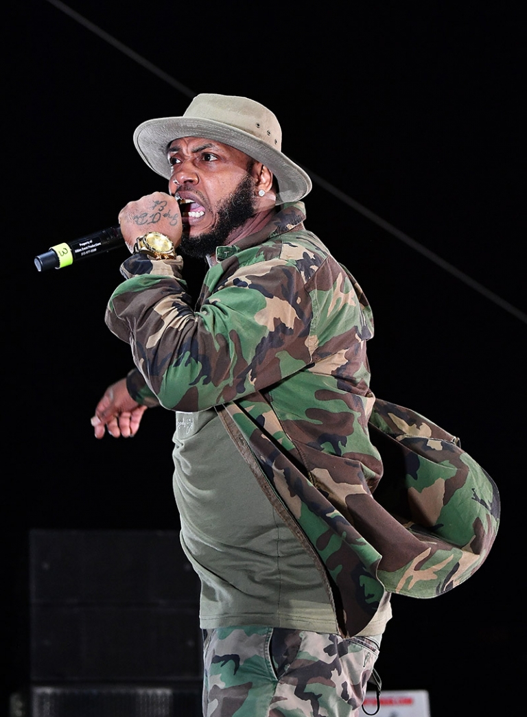 Rapper Mystikal performs onstage during the No Limit Reunion Tour at ...