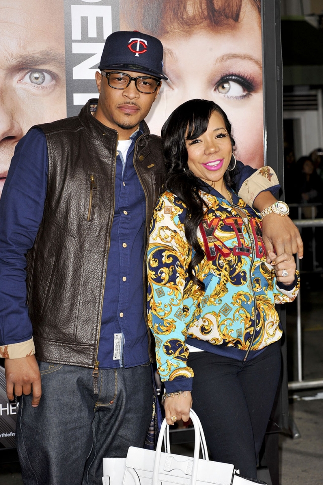 Tip Harris aka T.I, Tameka ‘Tiny’ Cottle at Los Angeles premiere of ...