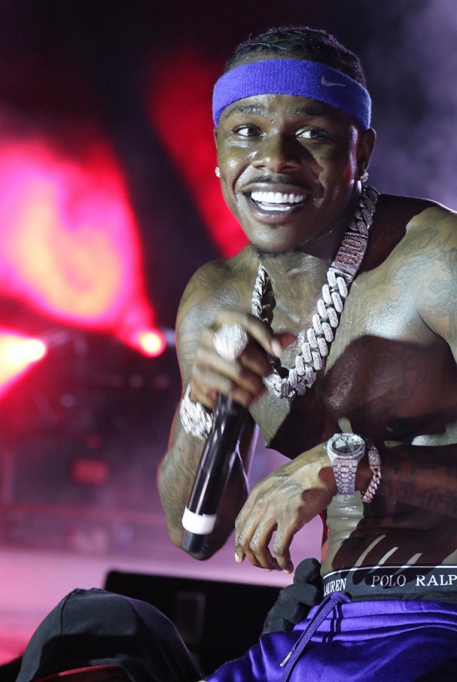DaBaby performs live at the WRLD Fair at the Orlando Amphitheater ...
