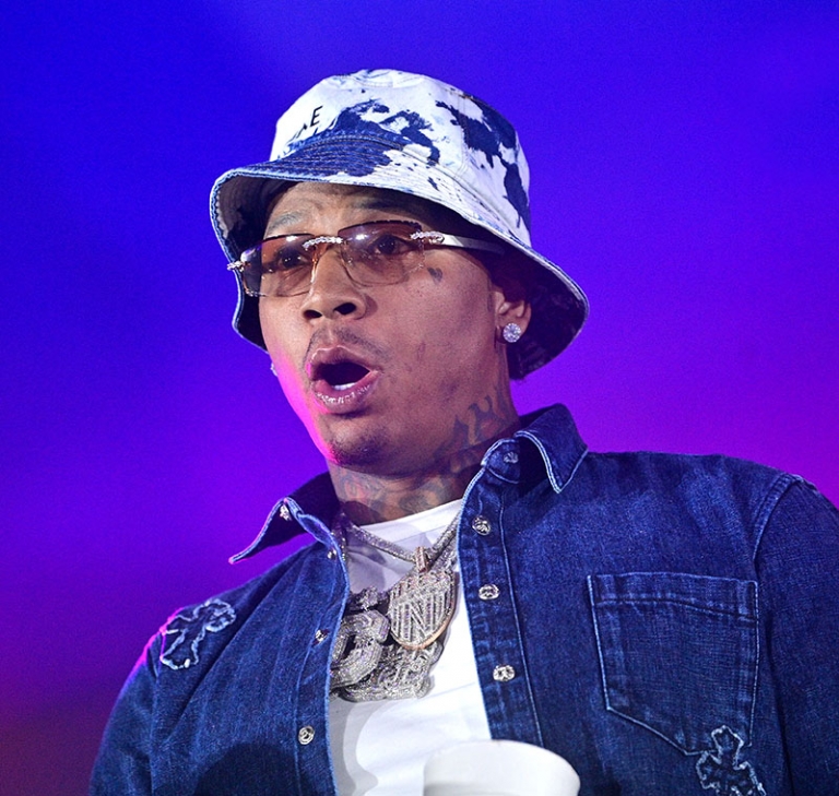 ATLANTA, GA – MARCH 05: Rapper Moneybagg Yo attends Basketball Takeover ...