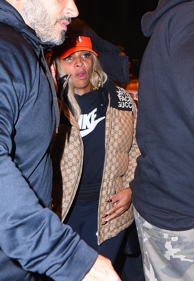 NEW YORK, NEW YORK – NOVEMBER 16: Mary J. Blige is seen in Manhattan on ...