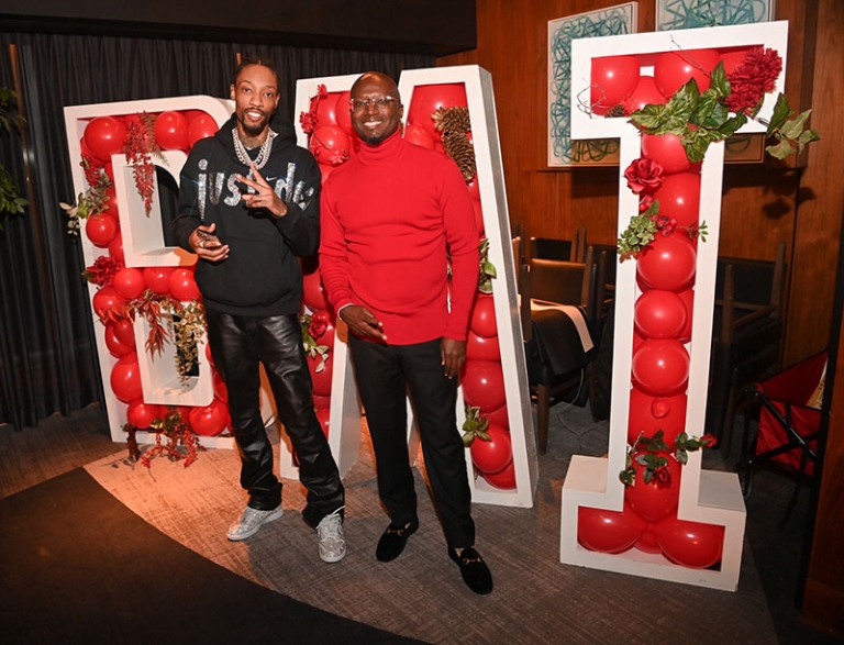 Producer Sonny Digital and CEO of Adella Thomas Management, Rico Brooks ...