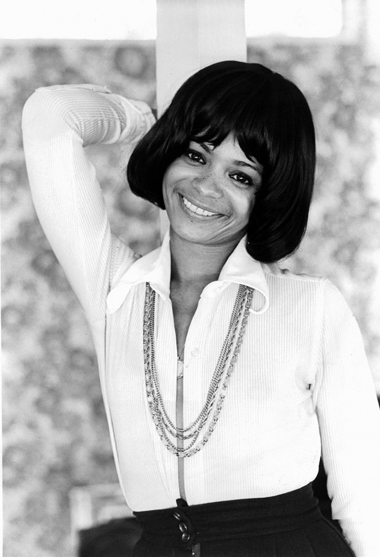 Portrait of 1970s Blaxploitation star, actress Carol Speed, taken circa ...