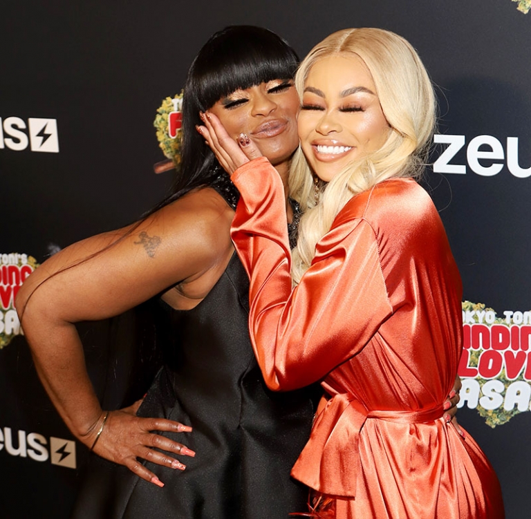 UNIVERSAL CITY, CALIFORNIA – NOVEMBER 08: Tokyo Toni (L) and Blac Chyna ...