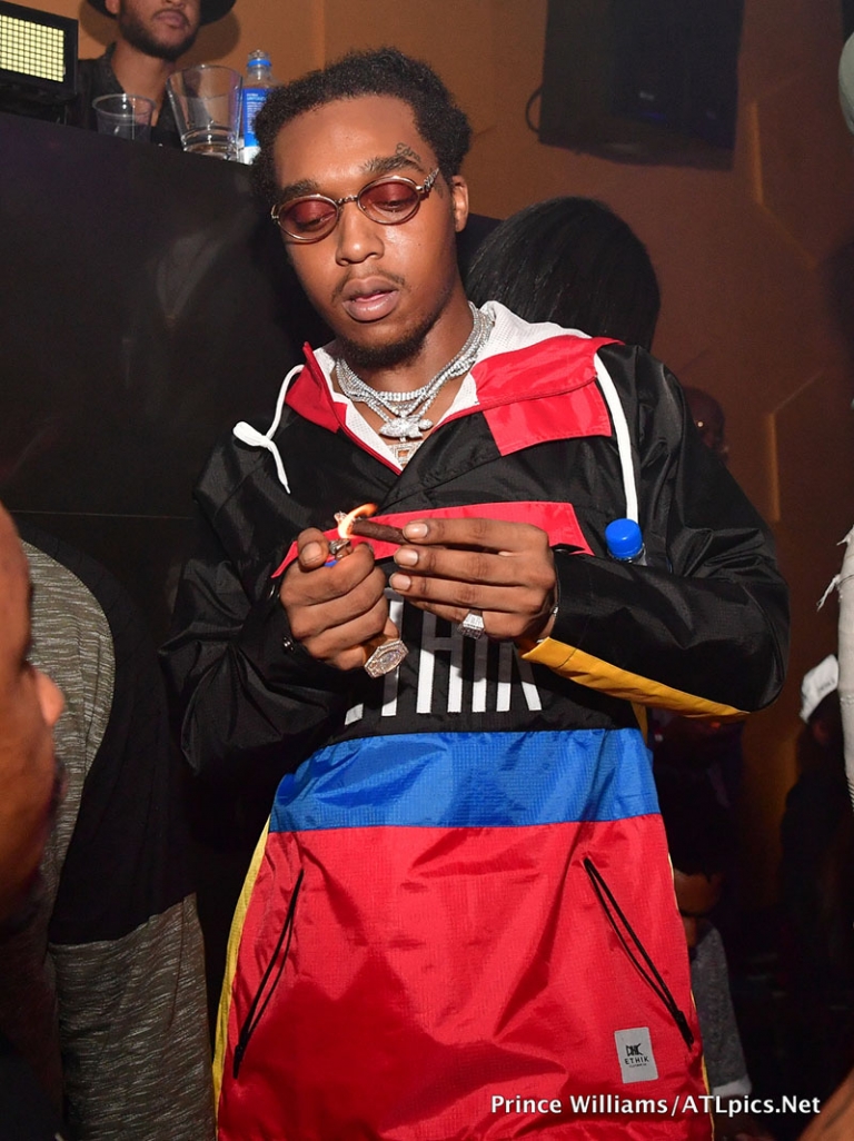 Takeoff attends the Migos party at Mercy Nightclub in Houston, Texas ...