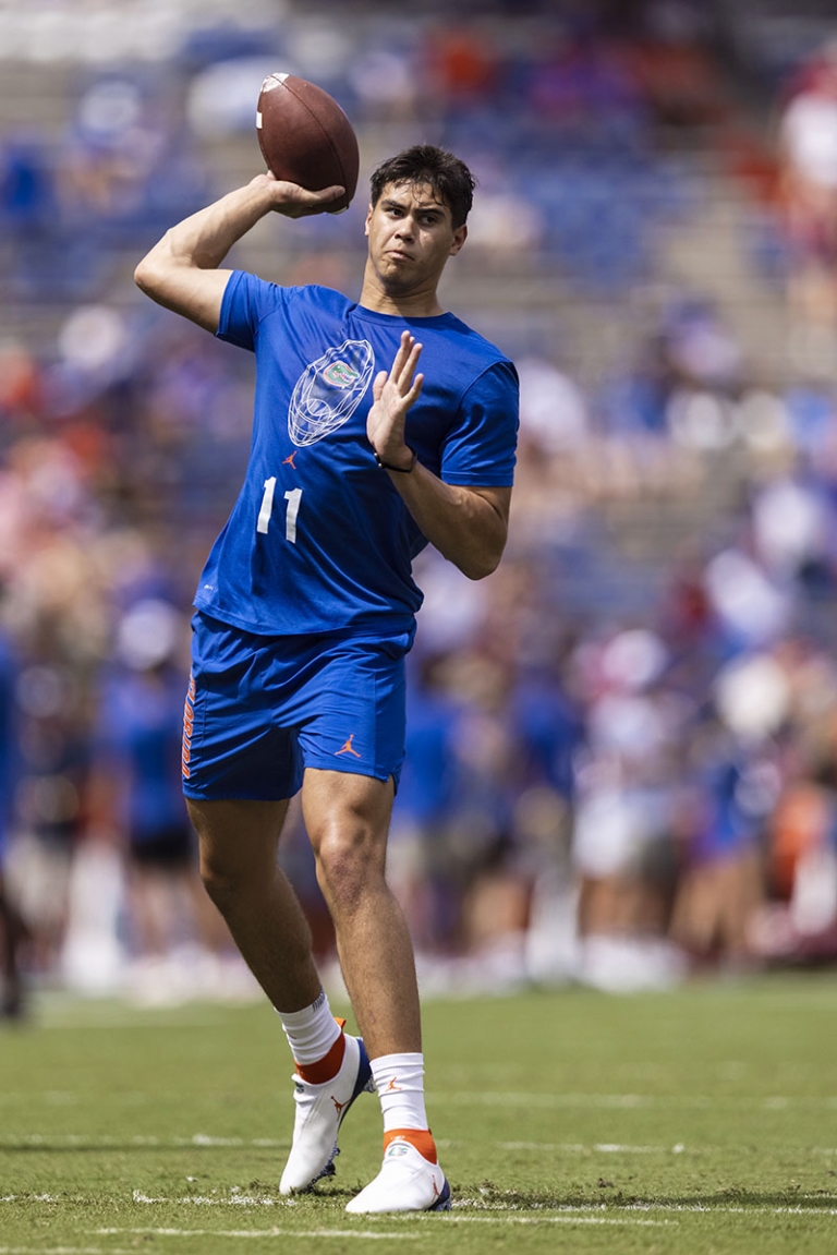 GAINESVILLE, FLORIDA – SEPTEMBER 18: Jalen Kitna #11 of the Florida ...