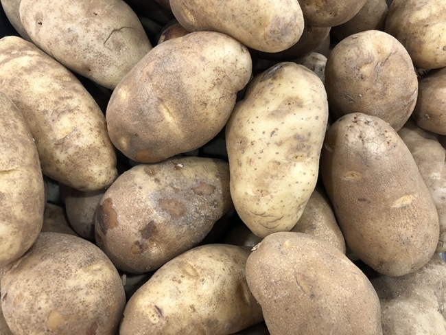 Stock. Close-up of an overhead view of a heap of freshly imported ...