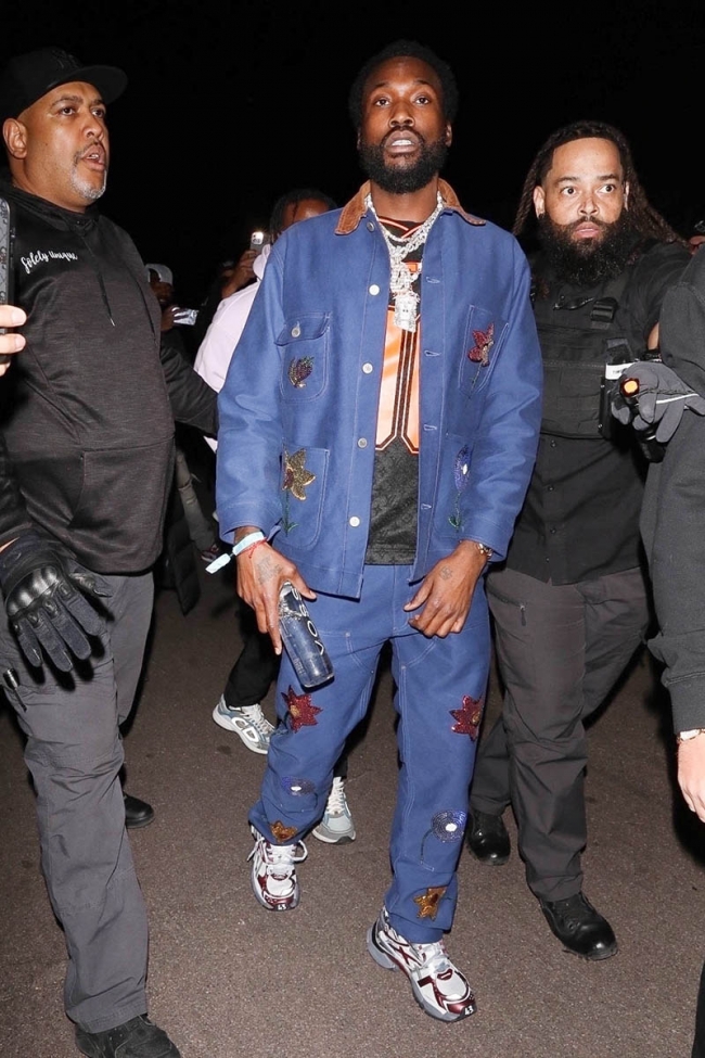 Meek Millattends Drake’s Super Bowl party in Arizona. CREDIT: The Daily ...
