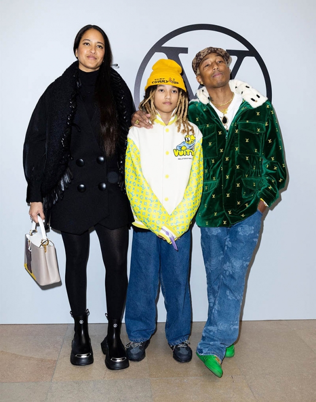 Paris, FRANCE – Pharrell Williams, Rocket Ayer Williams, Helen ...
