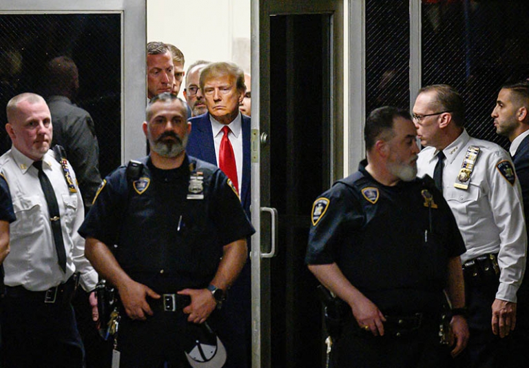 Donald Trump says court staff cried and apologized when he was arrested ...