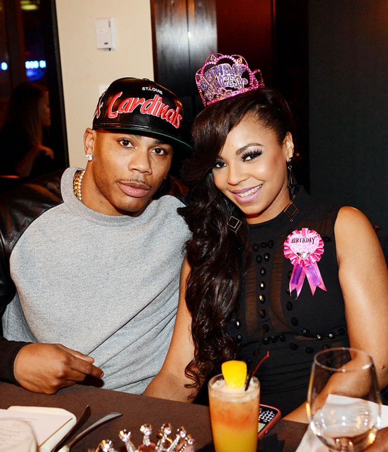 ATLANTA, GA – OCTOBER 13: Recording Artists Nelly and Ashanti during ...