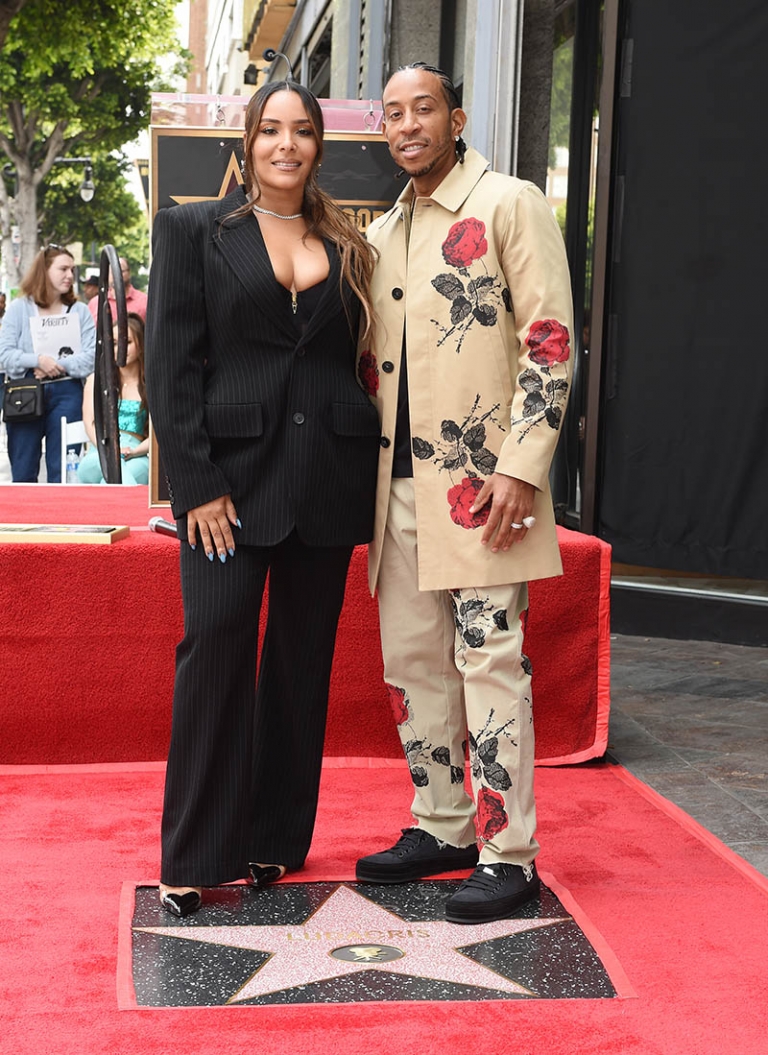 Eudoxie Mbouguiengue, Ludacris at the star ceremony where Ludacris is ...