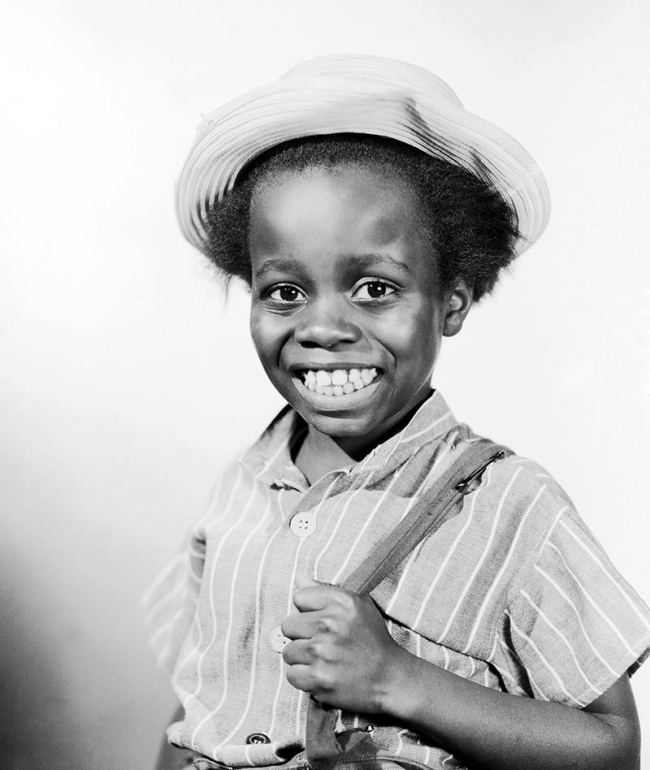 American child actor Billie ‘Buckwheat’ Thomas (1931 – 1980) in a ...