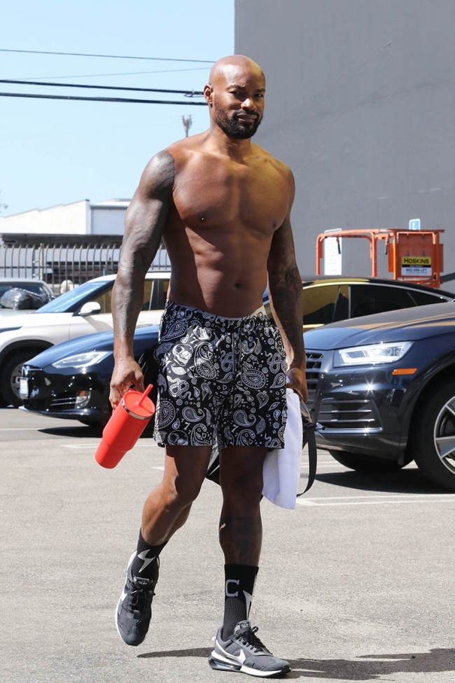 Hollywood, CA – 52 year old actor and model Tyson Beckford shows off ...