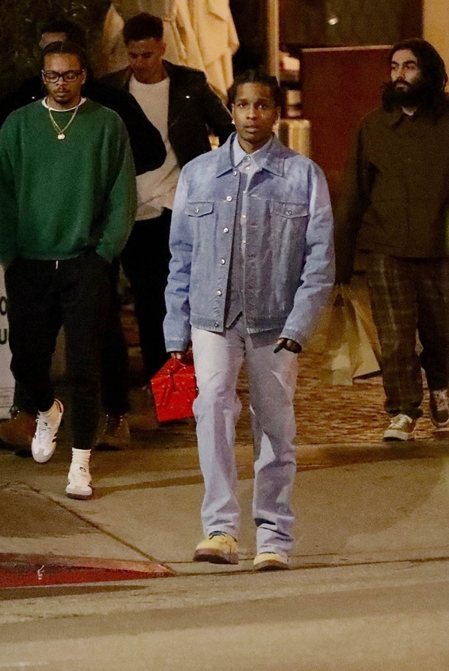 *EXCLUSIVE* Los Angeles, CA – ASAP Rocky looks surprised as a first ...