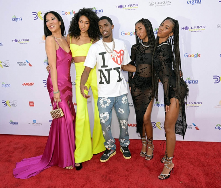 Kimora Lee Simmons, Aoki Lee Simmons, Christian Combs, Jessie Combs and ...