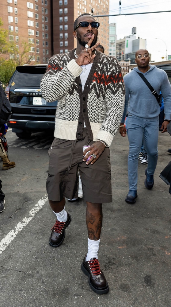 NEW YORK, NEW YORK – SEPTEMBER 10: Rapper Pardison Fontaine is seen ...